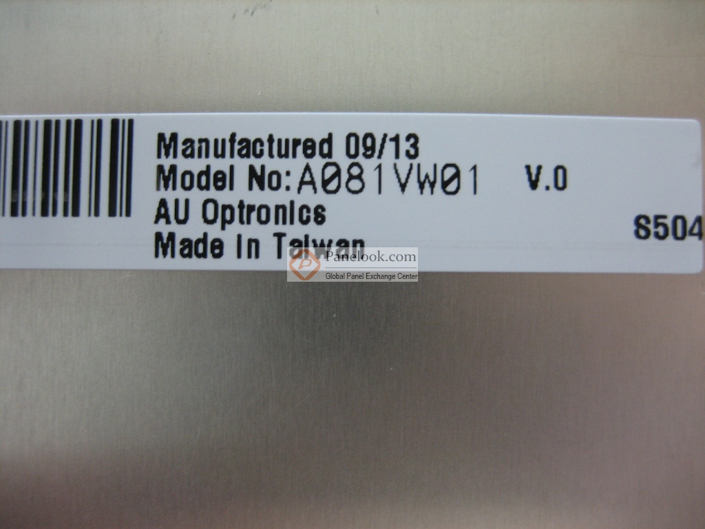 友达液晶模组A081VW01 V0概况-全球液晶屏交易中心-屏库