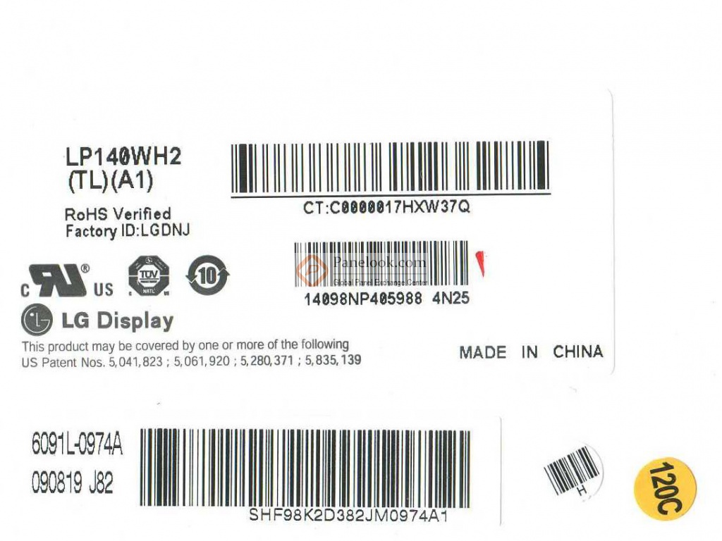 LG Display液晶模组LP140WH2-TLA1概况-全球液晶屏交易中心-屏库