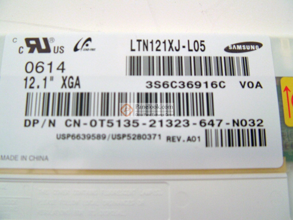 SAMSUNG LTN121XJ-L05 Overview - Panelook.com