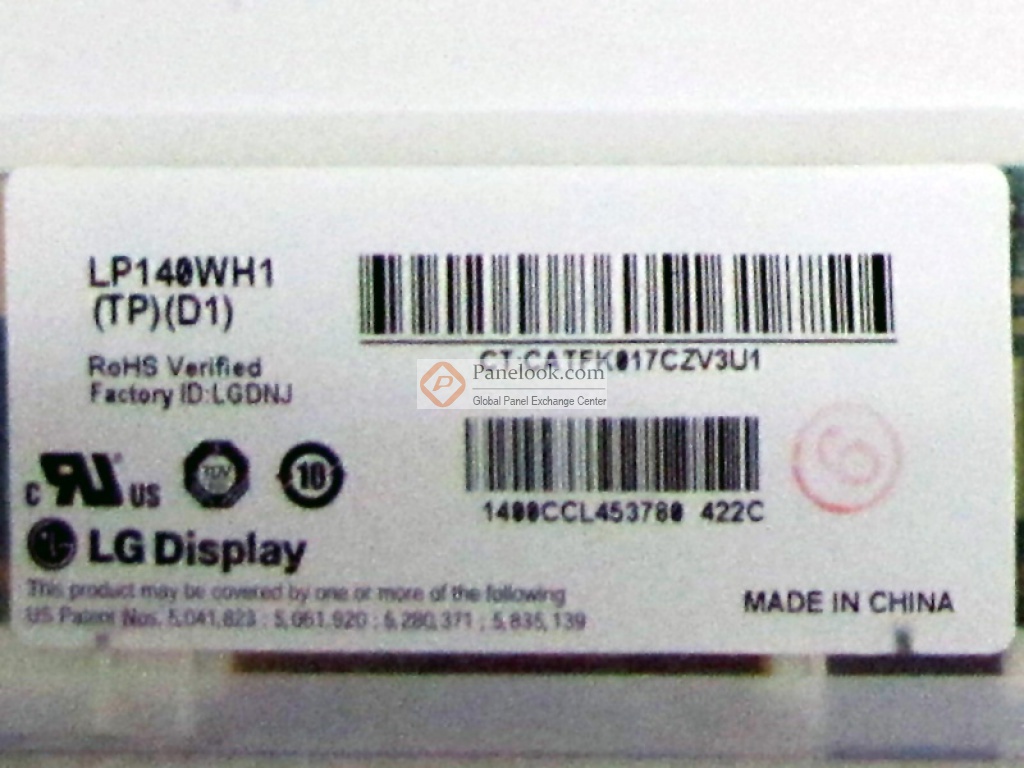 LG Display LP140WH1-TPD1 Overview - Panelook.com