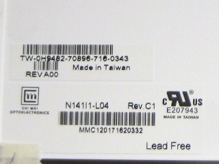 奇美液晶模组N141I1-L04概况-全球液晶屏交易中心-屏库