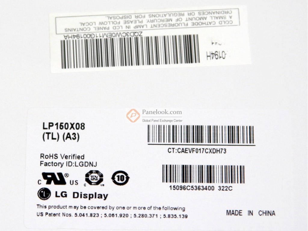 LG.Philips LCD LP150X08-TLA3 Overview - Panelook.com