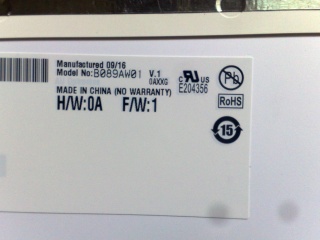 友达液晶模组B089AW01 V1概况-全球液晶屏交易中心-屏库