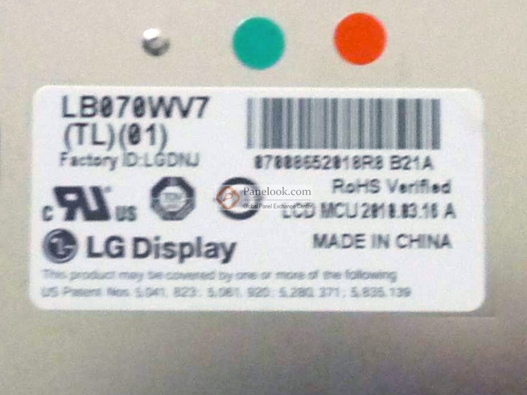 LG Display液晶模组LB070WV7-TL01概况-全球液晶屏交易中心-屏库