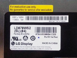 LG Display液晶模组LD070WS2-SL04概况-全球液晶屏交易中心-屏库