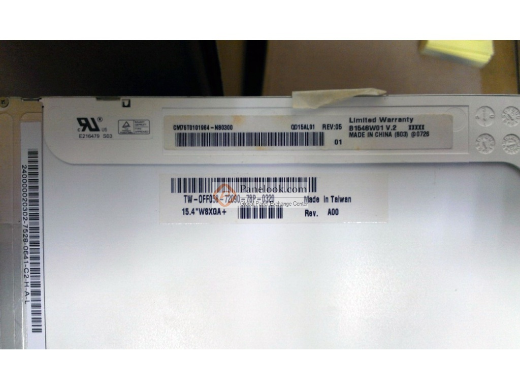 友达液晶模组B154SW01 V2概况-全球液晶屏交易中心-屏库