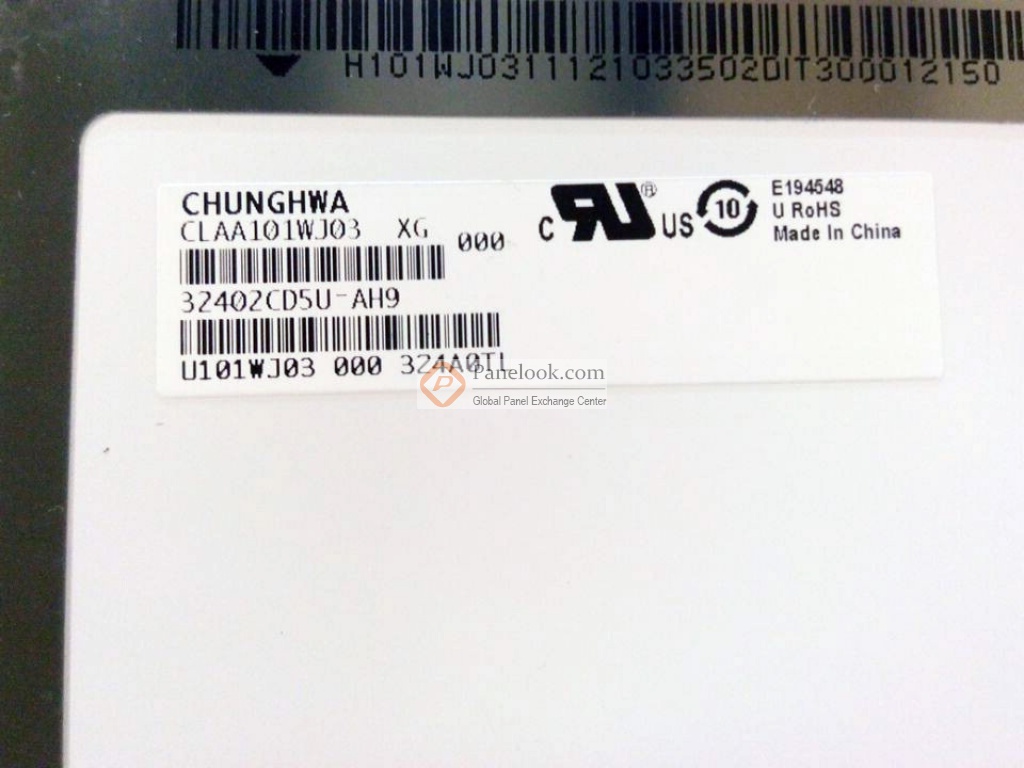 中华映管液晶模组CLAA101WJ03 XG概况-全球液晶屏交易中心-屏库
