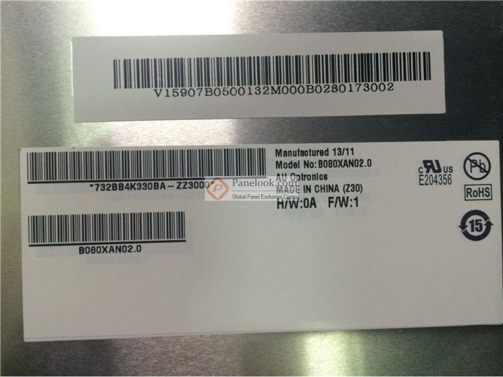 友达液晶模组B080XAN02.0概况-全球液晶屏交易中心-屏库
