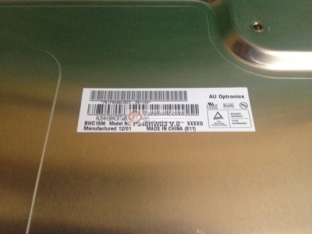 友达液晶模组P546HW03 V0概况-全球液晶屏交易中心-屏库