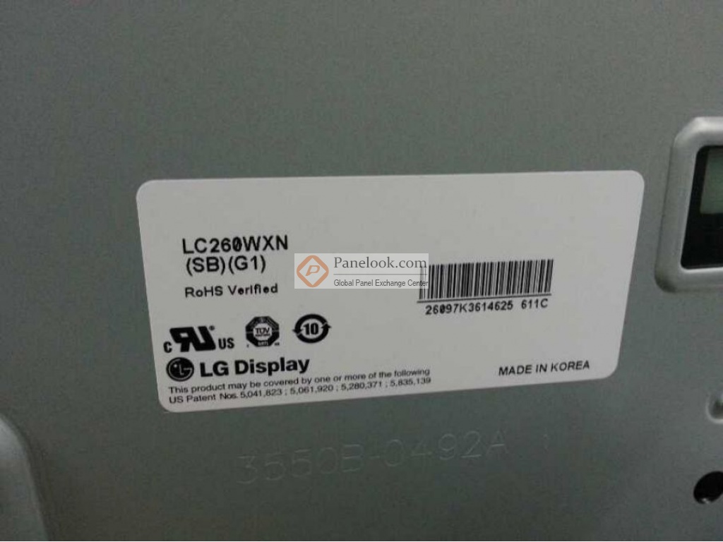LG Display液晶模组LC260WXN-SBG1概况-全球液晶屏交易中心-屏库