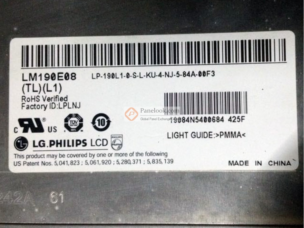 LG飞利浦液晶模组LM190E08-TLL1概况-全球液晶屏交易中心-屏库