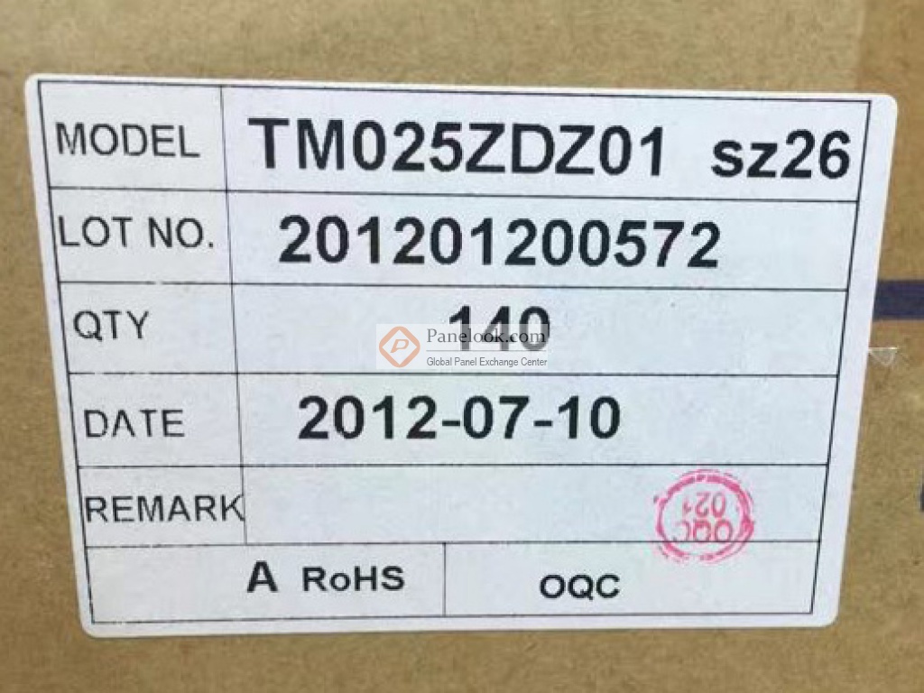 天马液晶模组TM025ZDZ01概况-全球液晶屏交易中心-屏库