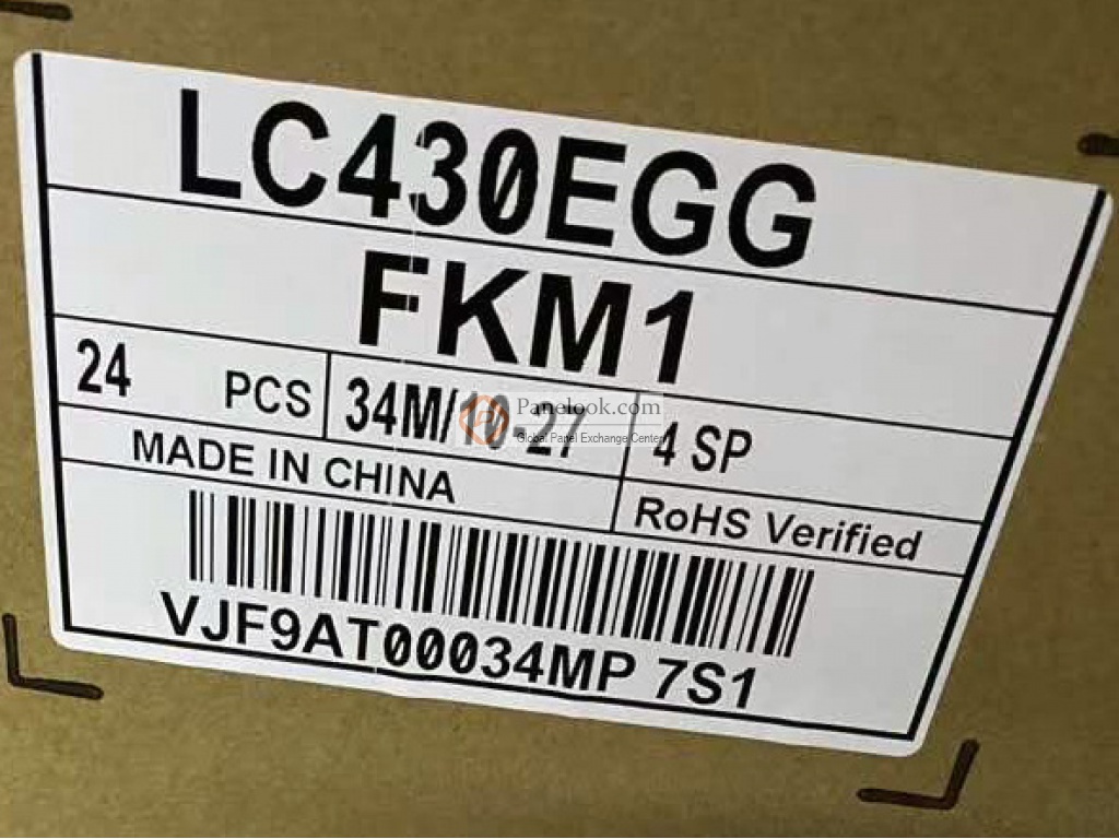LG Display液晶模组LC430EGG-FKM1概况-全球液晶屏交易中心-屏库