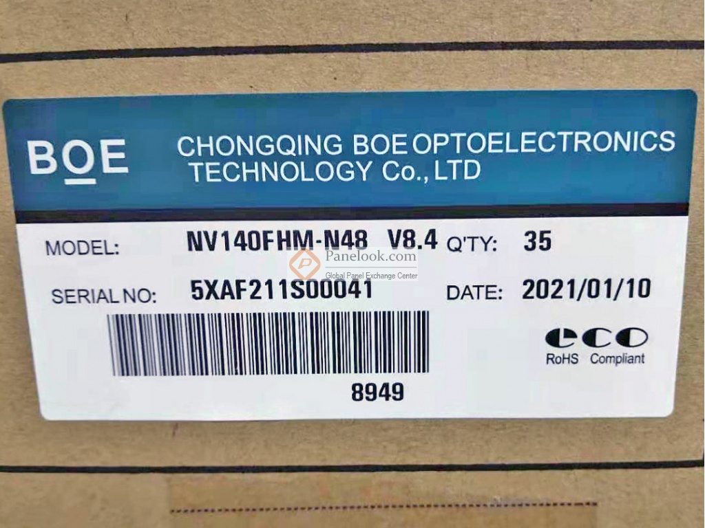 京东方液晶模组NV140FHM-N48 V8.4概况-全球液晶屏交易中心-屏库