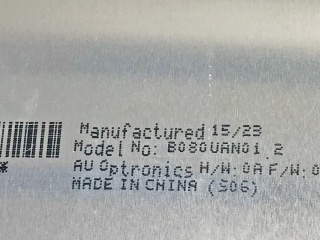 友达液晶模组B080UAN01.2概况-全球液晶屏交易中心-屏库