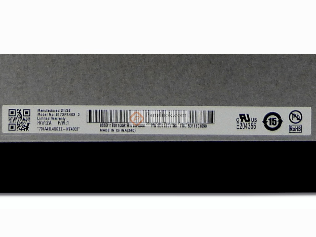 友达液晶模组B173RTN03.0概况-全球液晶屏交易中心-屏库