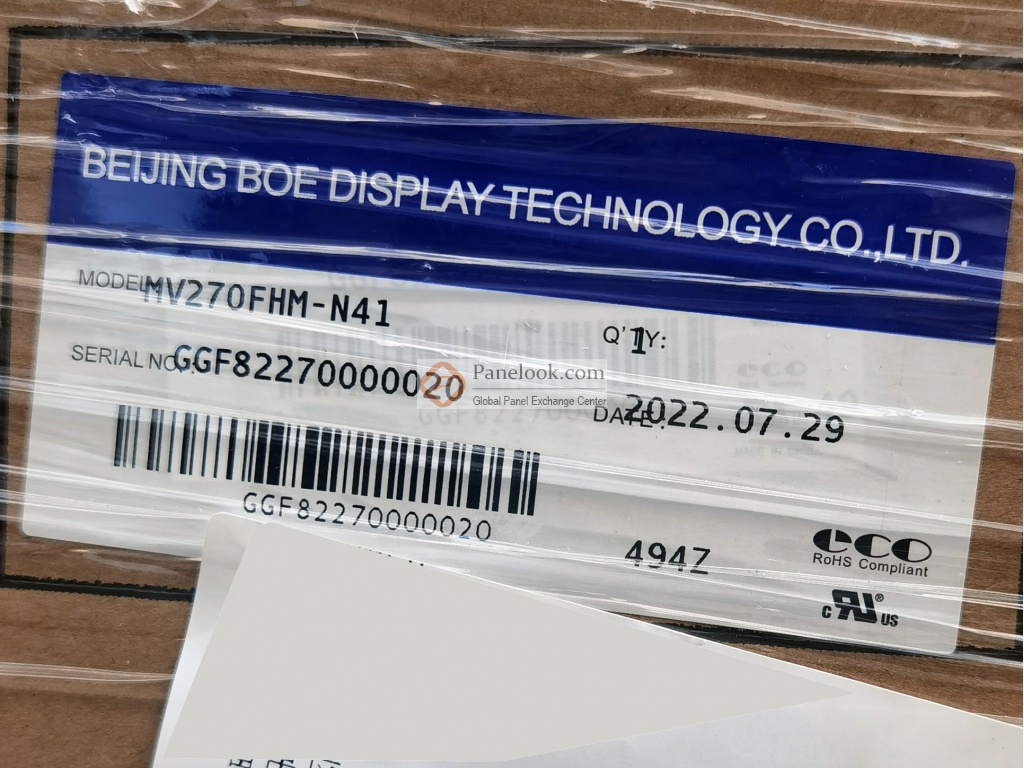 京东方液晶模组MV270FHM-N41概况-全球液晶屏交易中心-屏库