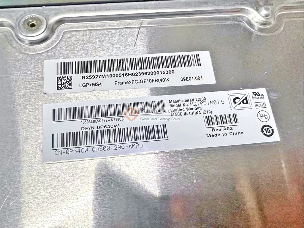 友达液晶模组M270DTN01.5概况-全球液晶屏交易中心-屏库