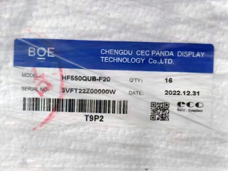 京东方液晶玻璃HF550QUB-F20概况-全球液晶屏交易中心-屏库