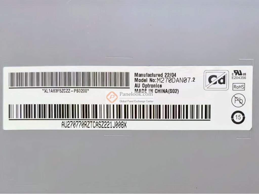 友达液晶模组M270DAN07.2概况-全球液晶屏交易中心-屏库