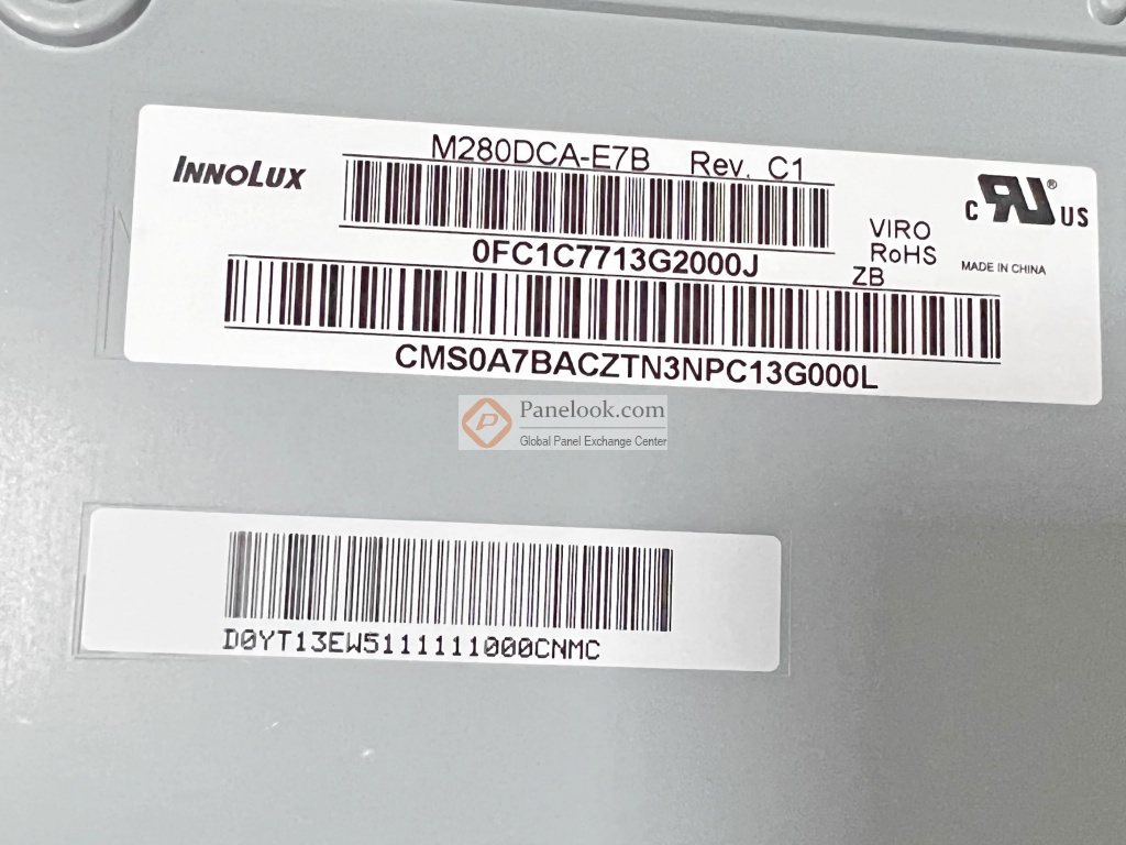 群创液晶模组M280DCA-E7B概况-全球液晶屏交易中心-屏库