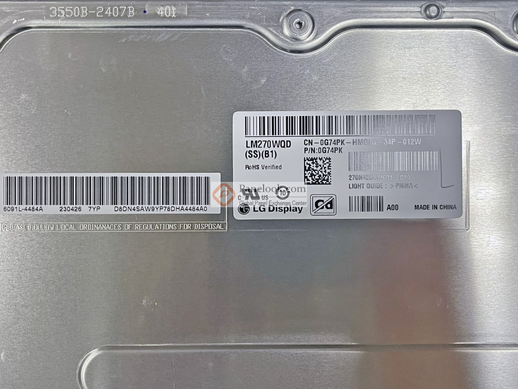 LG Display液晶模组LM270WQD-SSB1概况-全球液晶屏交易中心-屏库