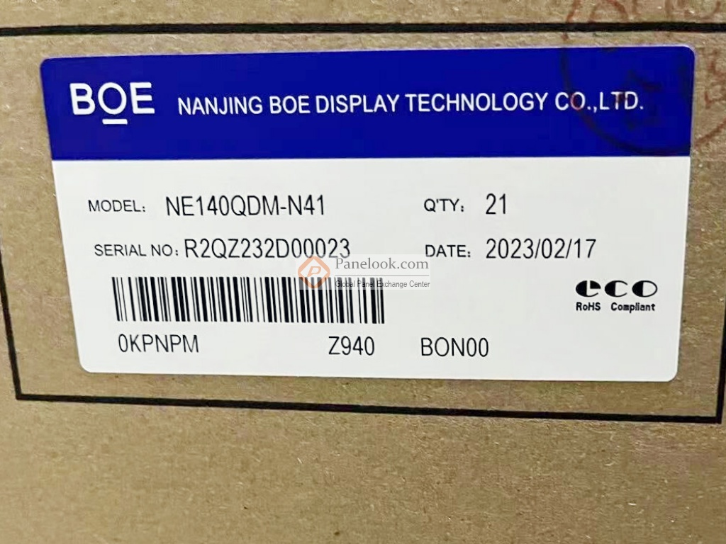 京东方液晶模组NE140QDM-N41概况-全球液晶屏交易中心-屏库