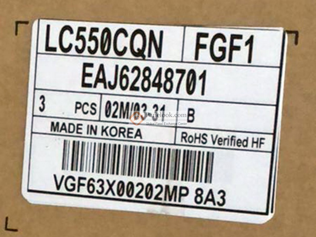 LG Display液晶模组LC550CQN-FGF1概况-全球液晶屏交易中心-屏库