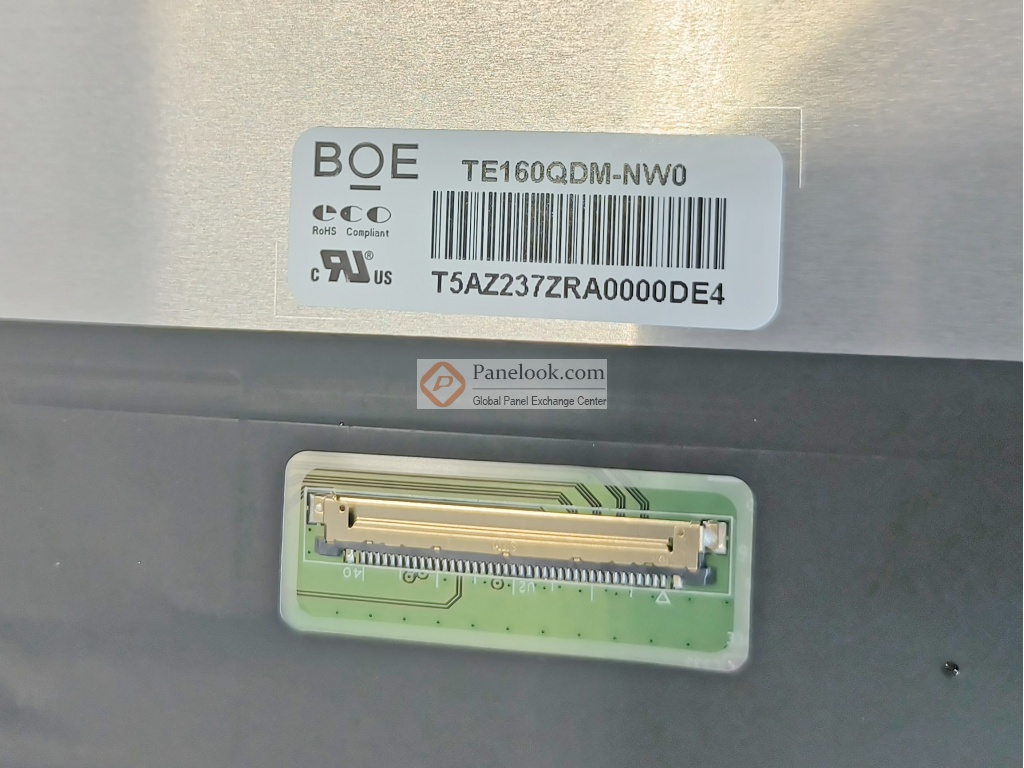 TE160QDM-NW0 京东方 16" IPS 液晶模组 2560×1600 300nits WLED eDP 40pins BOE0BAC ...