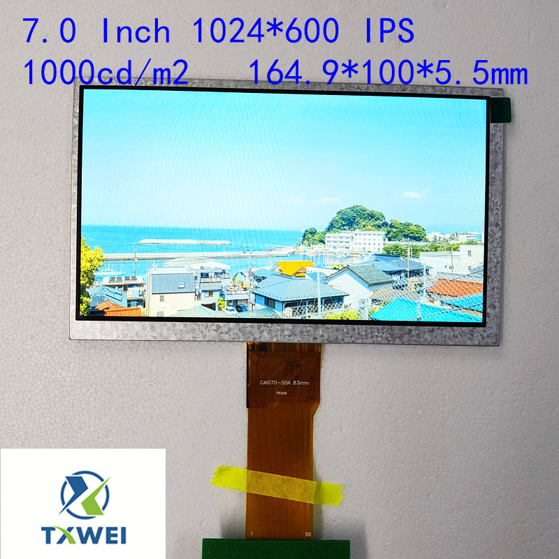 TXW700037C0 7.0 inch IPS LCD display highlight display 1000cd/m2 ...