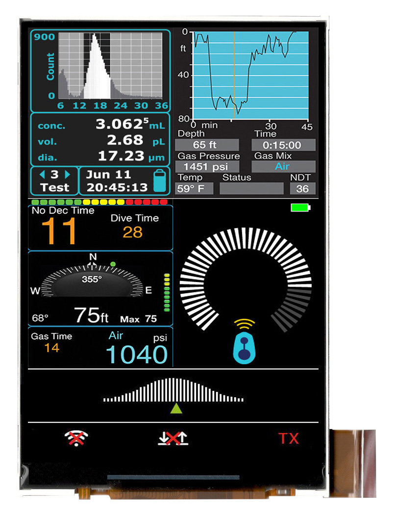 MI0347CT-2 3.47寸 320*480 亮度320, 39pin 24-bit RGB+SPI接口, HX8357-D | 全创科技有限公司