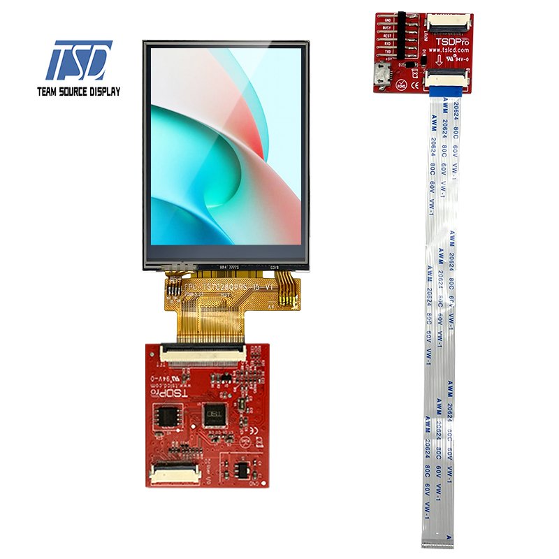 ProLCD-T028P01 2.8寸lcd显示 240*320 IPS 带电阻触摸 UART串口屏 智能家居 洗衣机 厨房家电用HMI ...