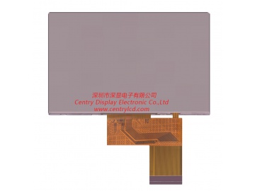 C043WQI03E 4.3寸, 480*272, 1000亮度, 40pins, RGB接口, ST7282, 高清高亮阳光下可视液晶屏 ...