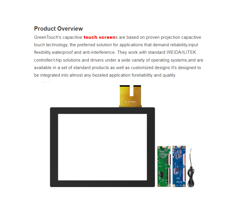 GT-CTP-Y121A-1 【green touch】12.1 inch capacitive touch screen ...