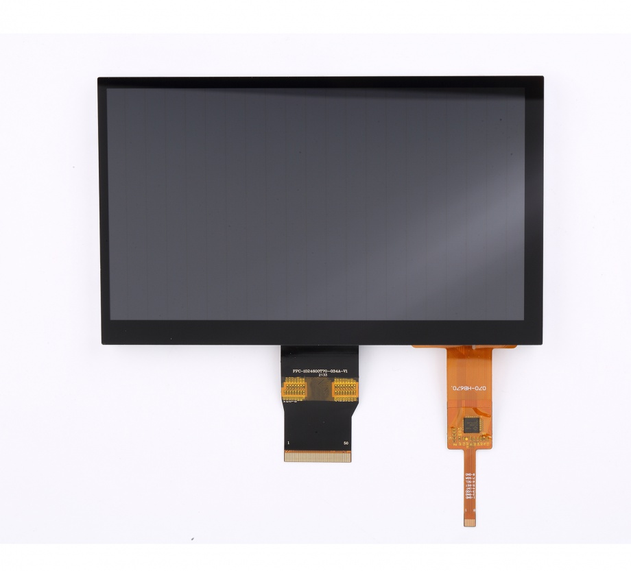 PV07025LZR50A-CT 7 inch TFT LCD display, 1024x600, IPS/ All/ Full/ Fre viewing angle, 900nits ...