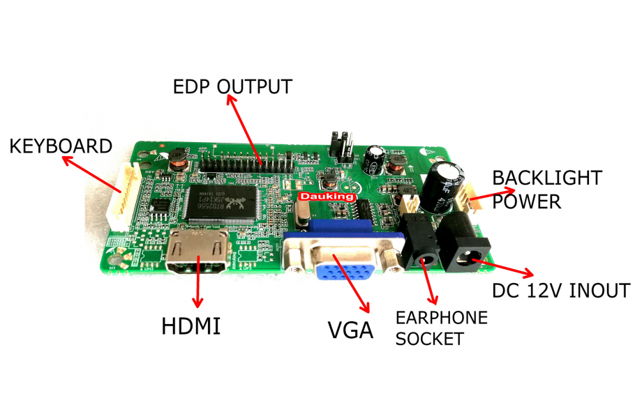 DK-2556 LCD eDP Controller Board, lcd driver board, eDP singal board ...