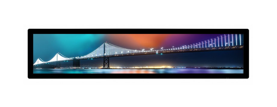 GA28 28 inch, 1920x360, 350nits, Cut Stretched Bar LCD Displays, Shelf ...