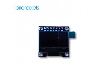TOJMD096F 0.96寸OLED, PMOLED显示器, 128×64 分辨率, 单色, 白色, SPI或I2C接口, SSD1306 ...