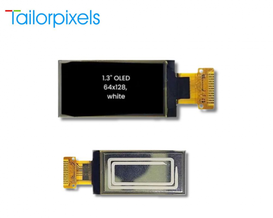 TOX130TSWWG01 1.3寸OLED, OLED显示器, 高对比度, 64×128分辨率, I2C/SPI接口, SSD1312 ...
