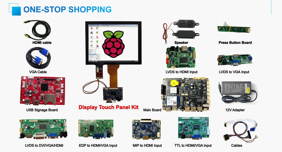 BSD156FHD-01 15.6 inch HD Display 800*480 50Pins TTL interface 350Nits ...