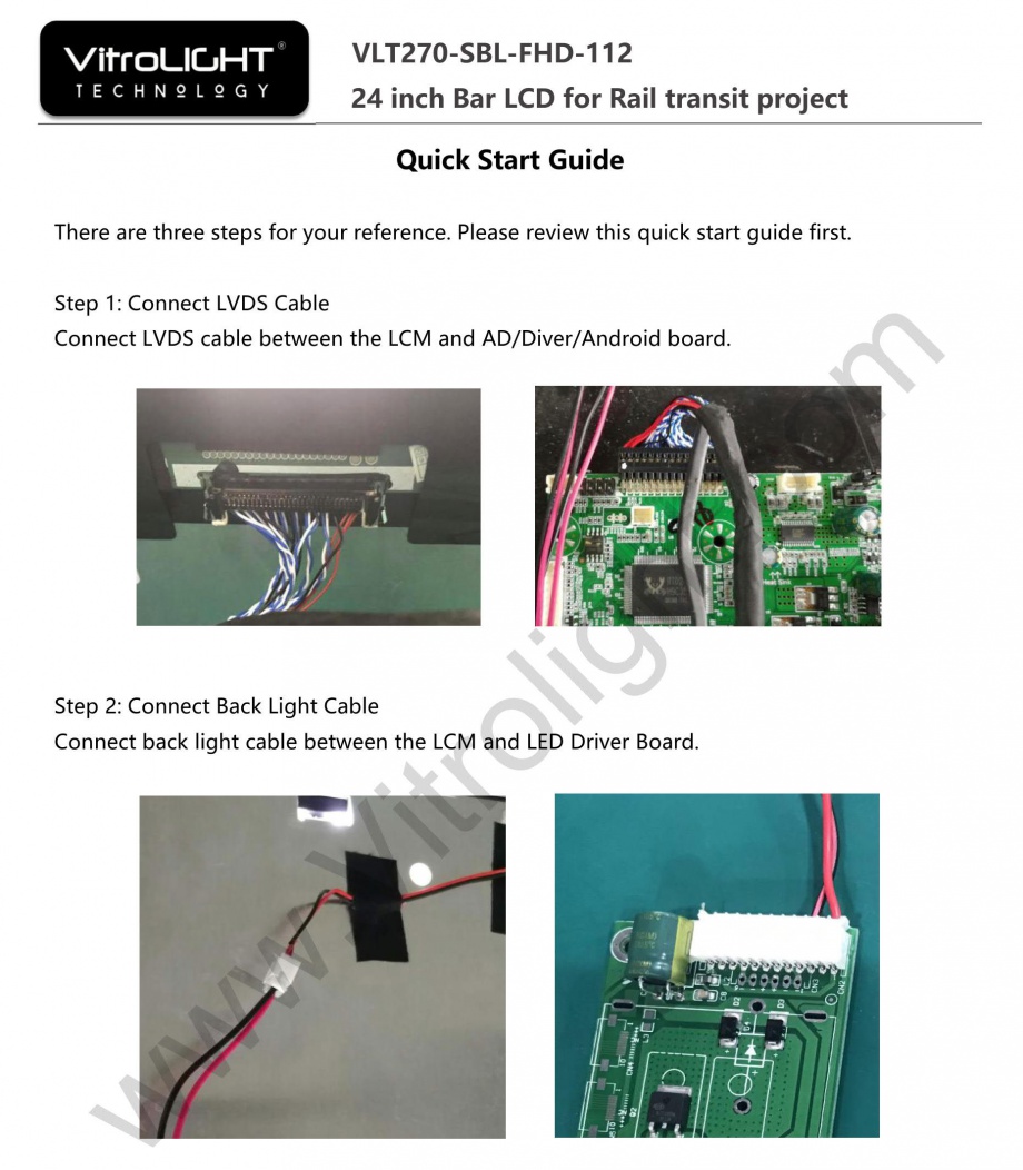 VLT270-SBL-FHD-112 九山电子 27" 1/3切 1920*360 700nits 长条形屏 TN 液晶模组 WLED ...